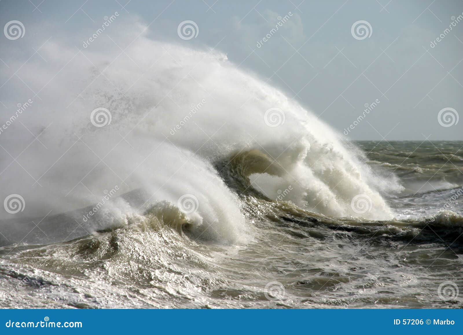 Freak wave stock photo. Image of spray, windy, water, storm - 57206
