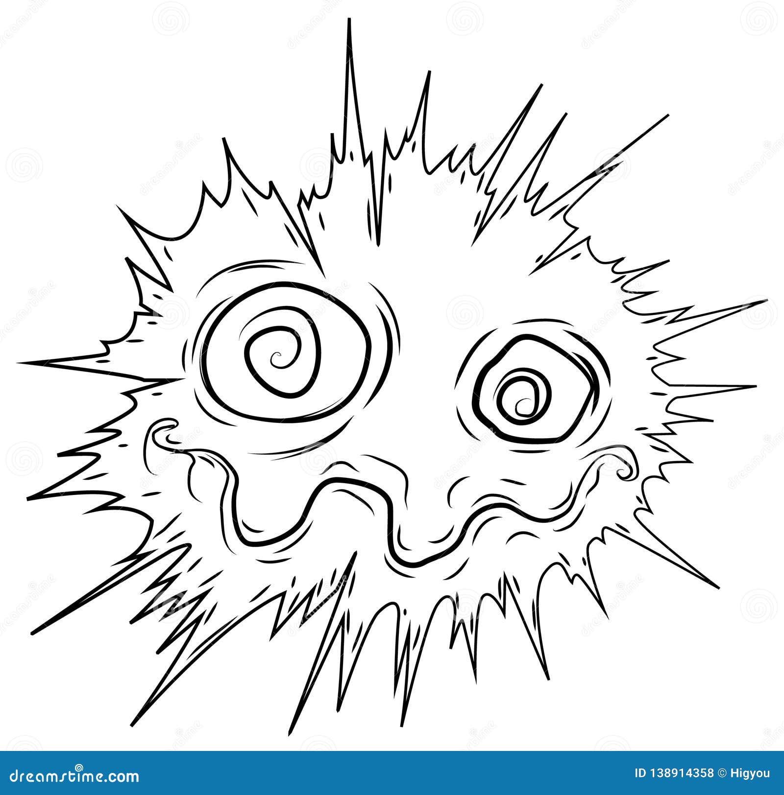 Freaked Out Face Cartoon