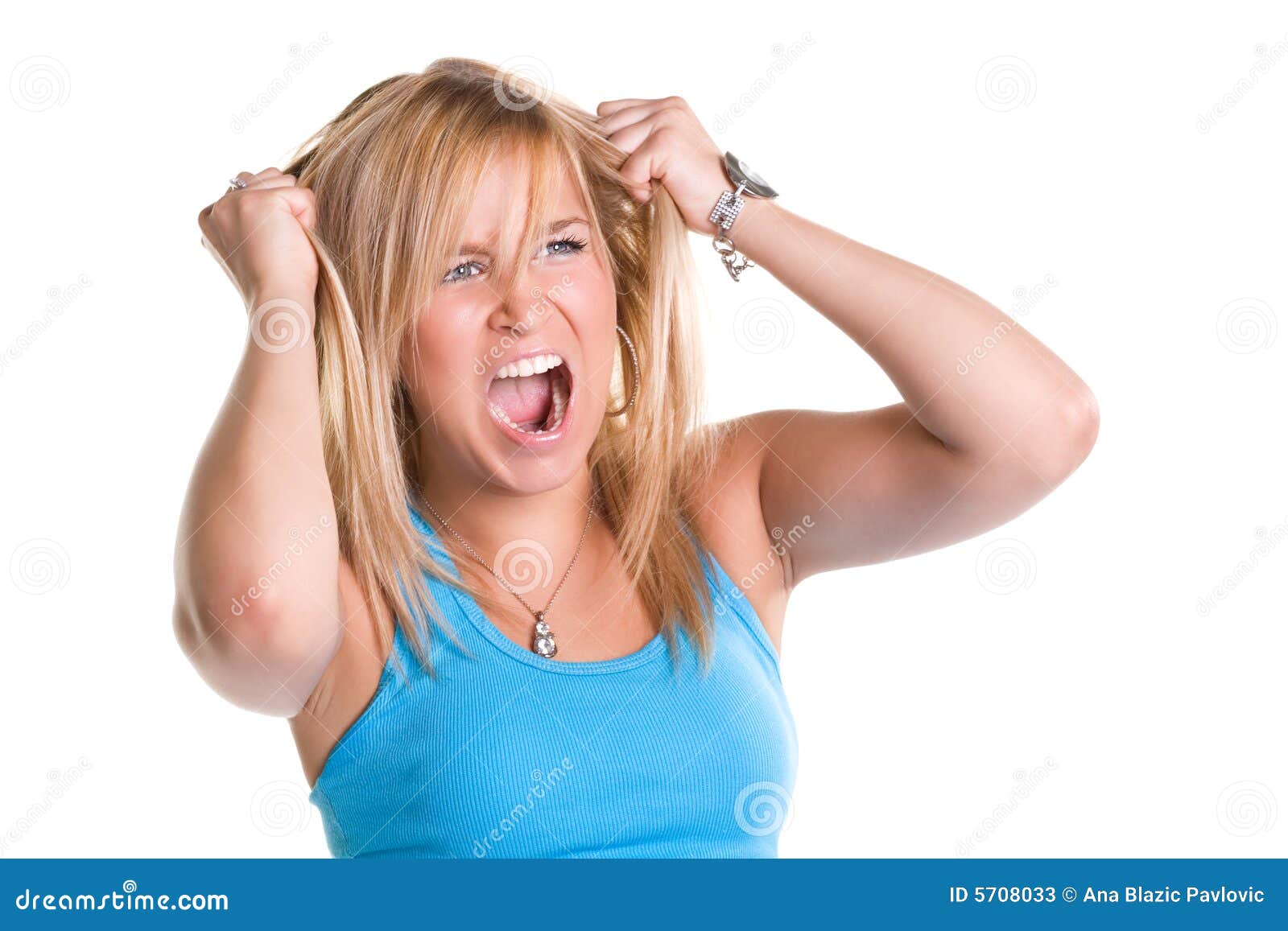 Freaking out stock image. Image of teen, beautiful, freaking - 5708033