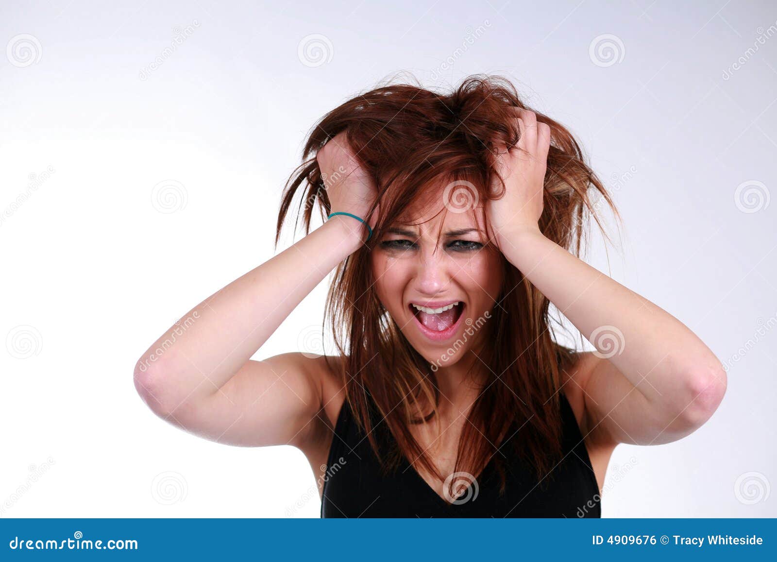 Freakout stock photo. Image of hairstyle, abuse, fashion - 4909676