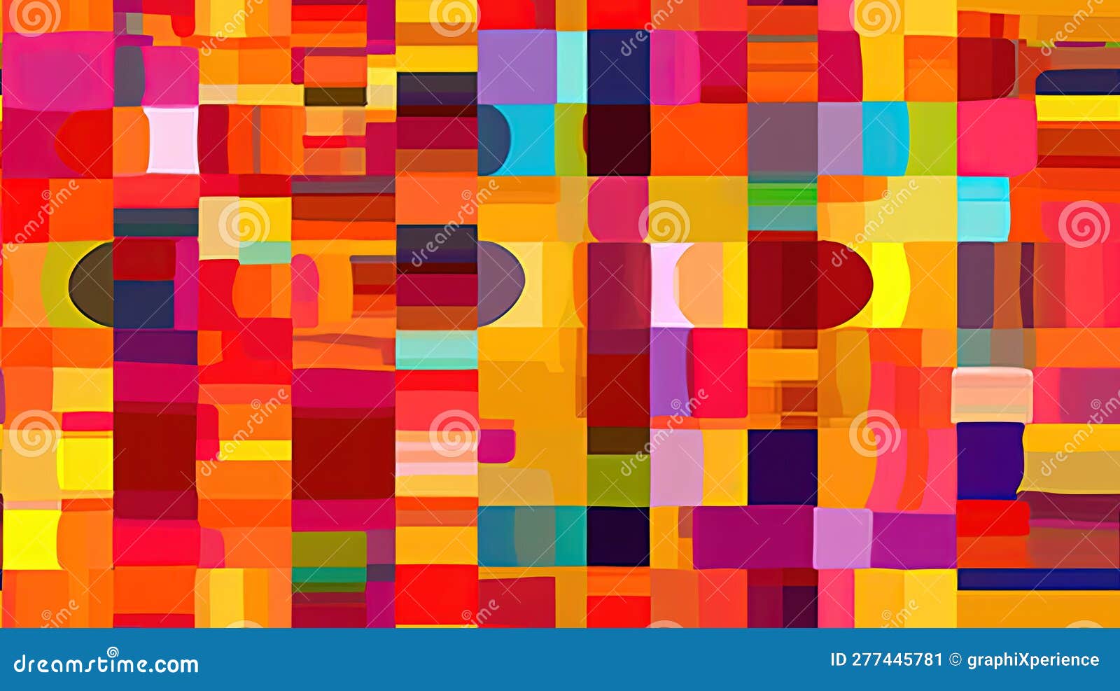Freaky Color Fabric Pattern Design Stock Illustration - Illustration of ...