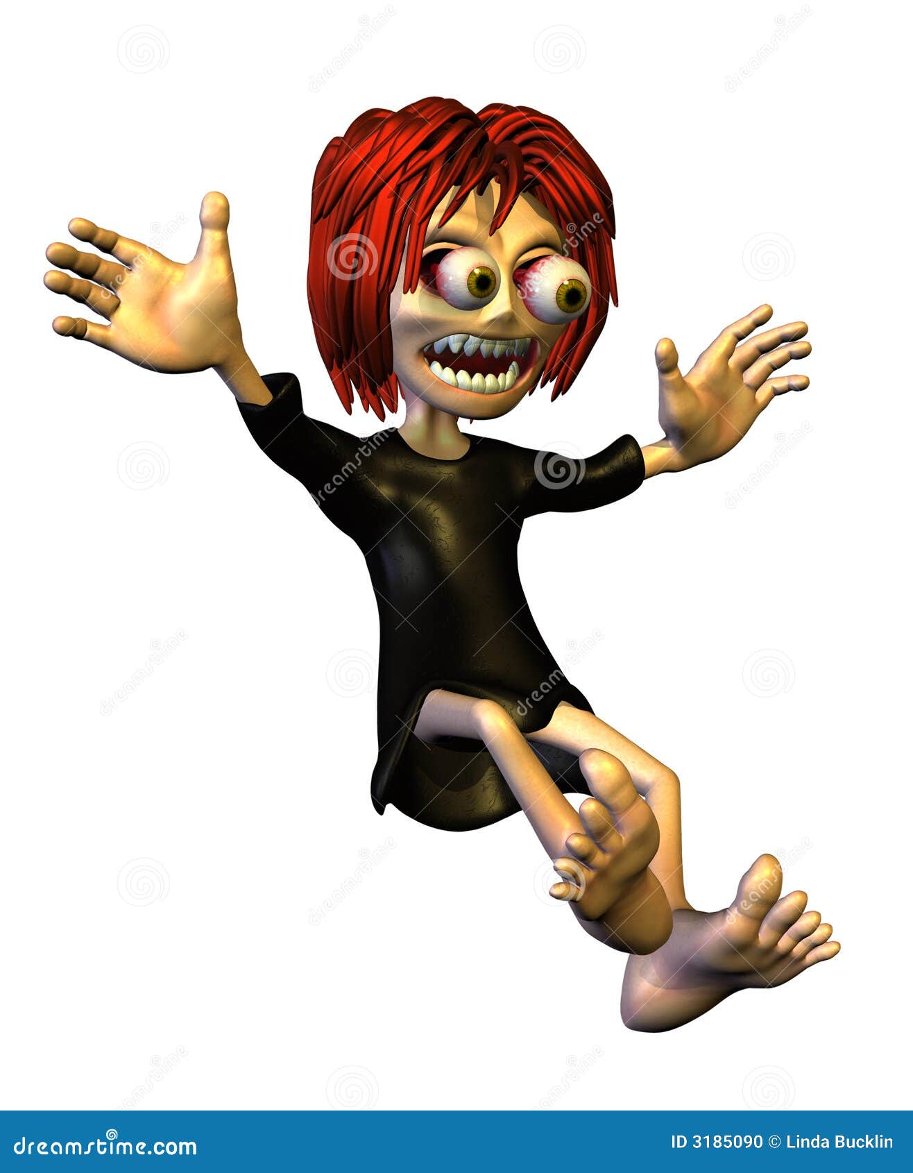 Freaky Shocked Kid stock illustration. Illustration of frightened - 3185090