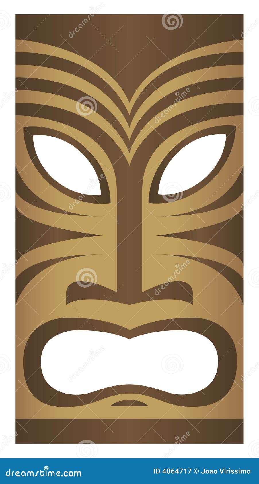 Freaky Tiki stock vector. Illustration of polynesia, hawaii - 4064717