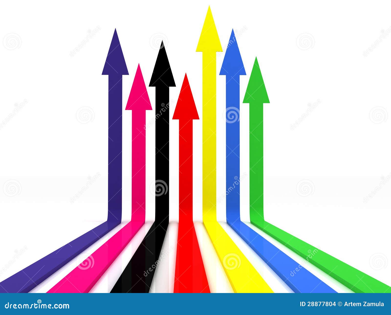 Frecce colorate illustrazione di stock. Illustrazione di figura - 28877804