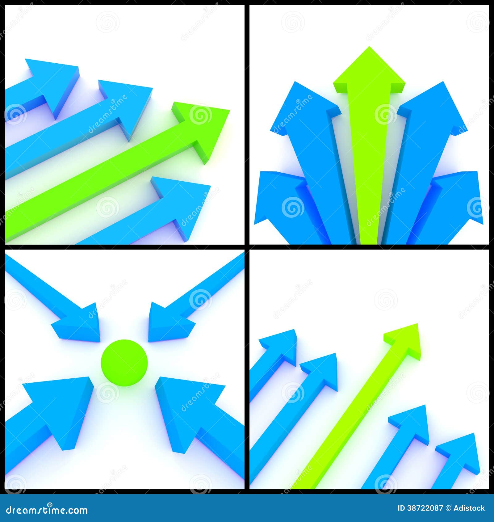 Frecce 3d illustrazione di stock. Illustrazione di idee - 38722087