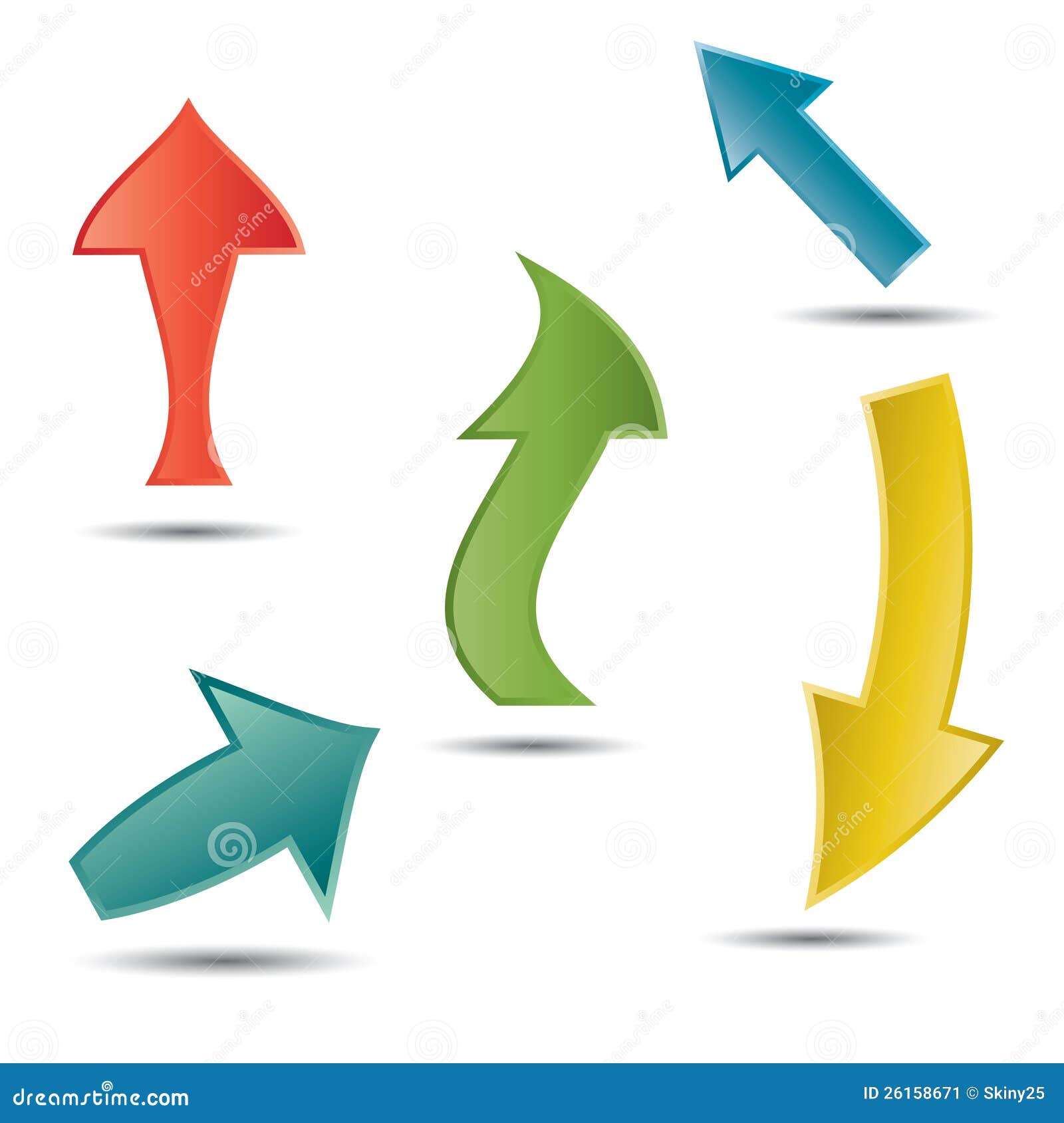 Frecce di vettore illustrazione di stock. Illustrazione di dimensionale ...