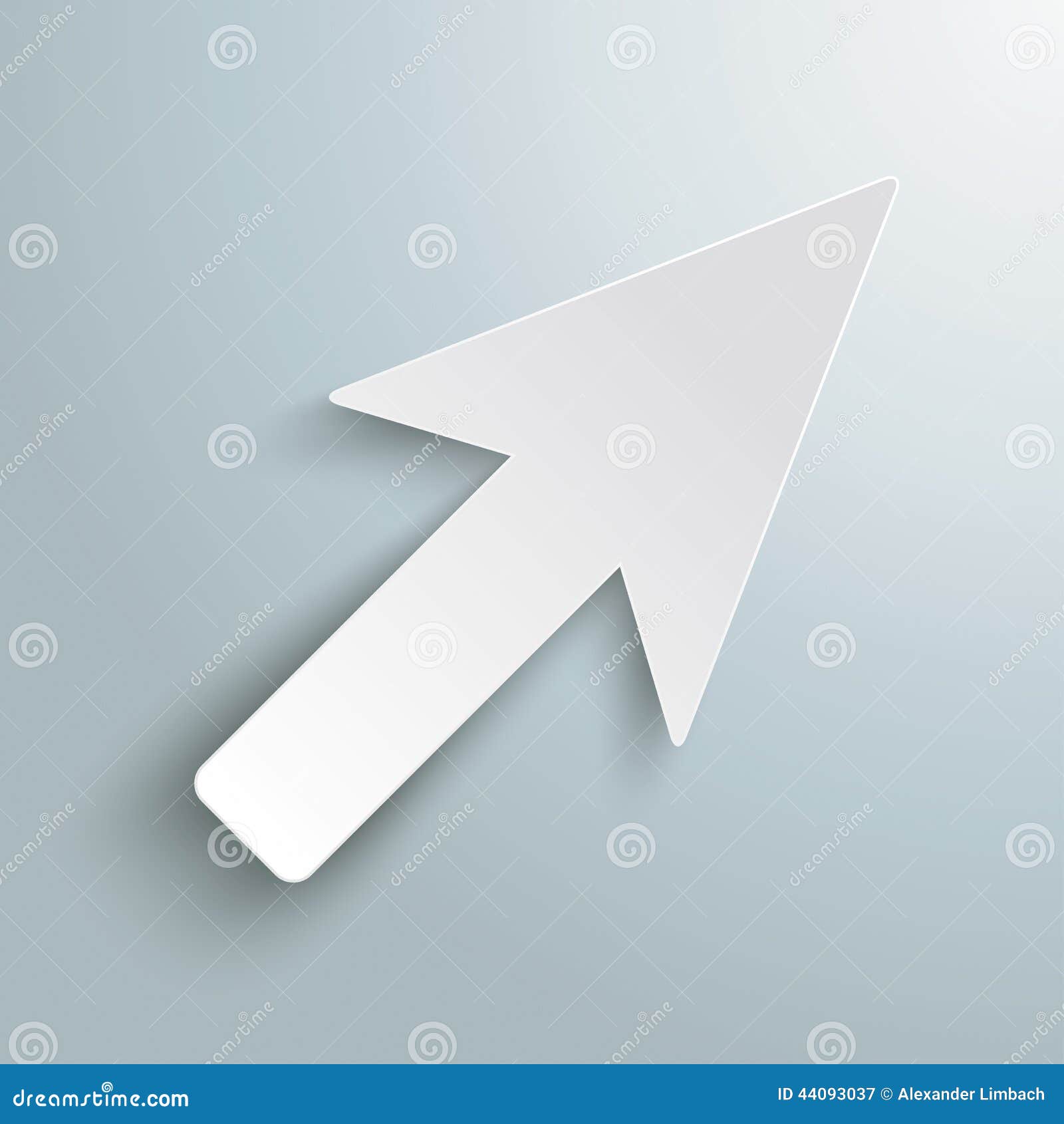 Freccia Bianca Del Mouse Di Clic Illustrazione Vettoriale ...