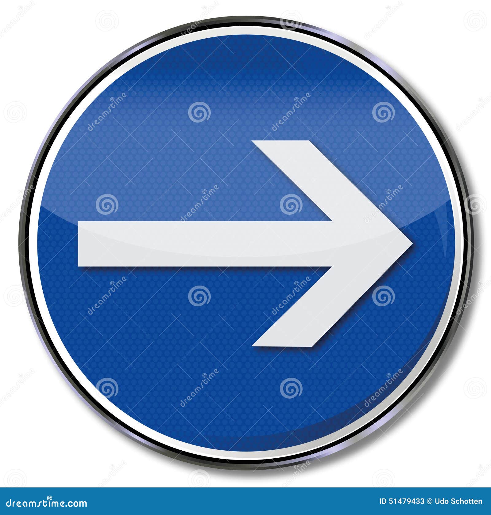 Freccia Che Indica a Destra Illustrazione Vettoriale - Illustrazione di ...