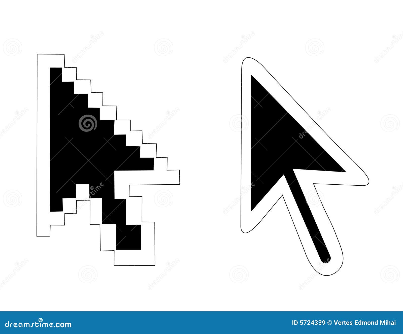 Freccia Dei Puntatori Del Mouse Illustrazione Vettoriale ...