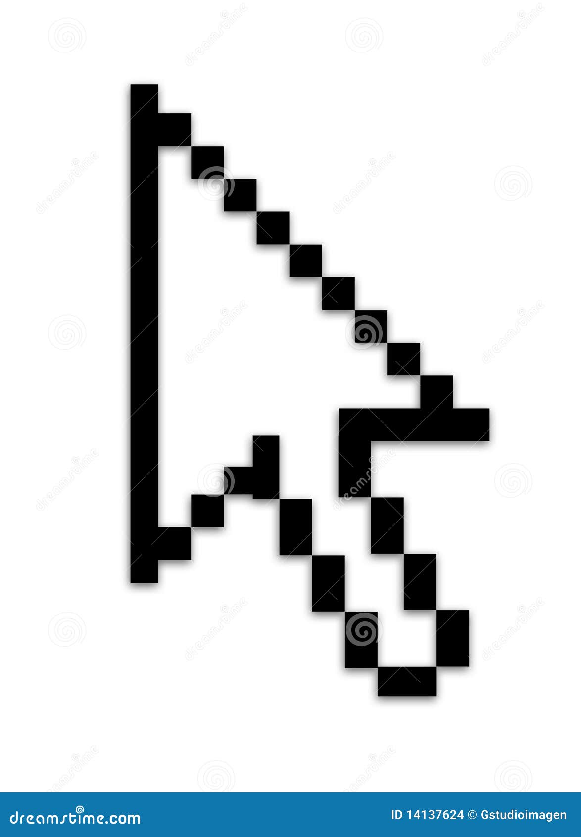 Freccia del mouse illustrazione di stock. Illustrazione di tasto - 14137624