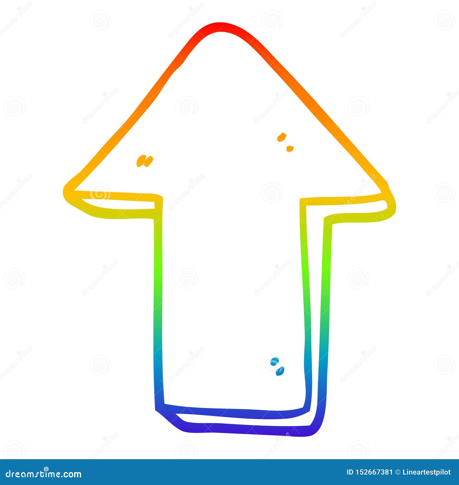 Freccia Di Disegno Con Gradiente a Gradiente Di Arcobaleno Creativo ...