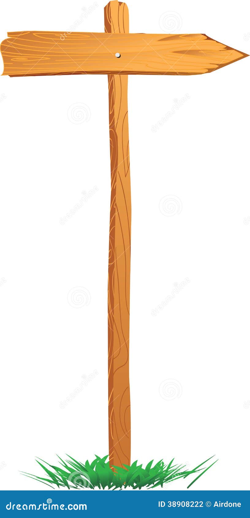 Freccia di legno del segno illustrazione di stock. Illustrazione di ...