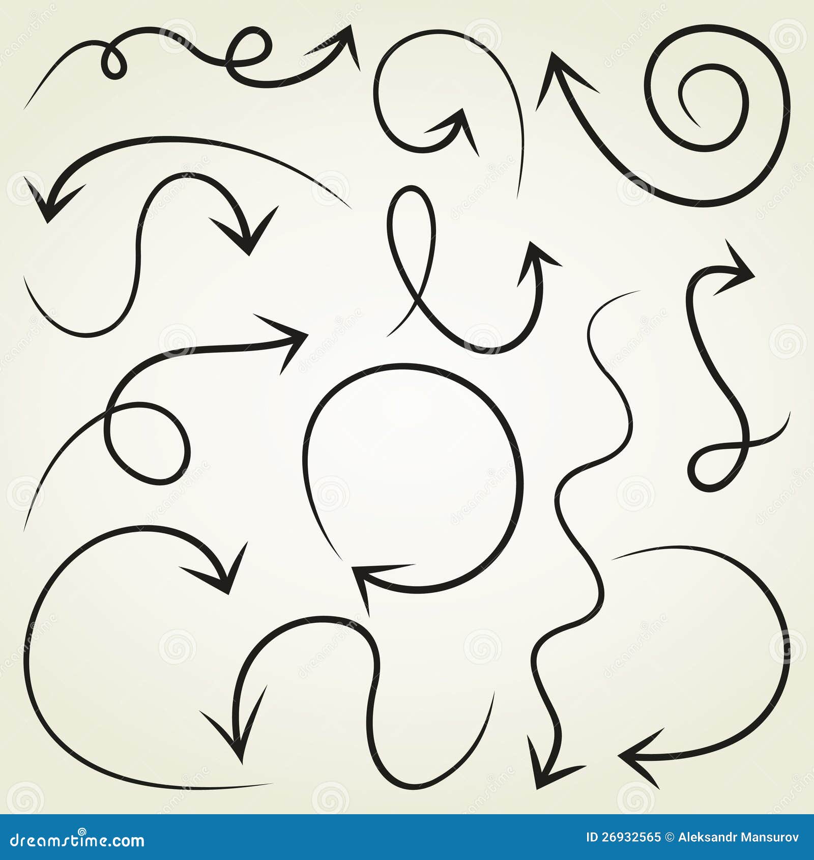 Freccia drawing4 illustrazione vettoriale. Illustrazione di grafico ...