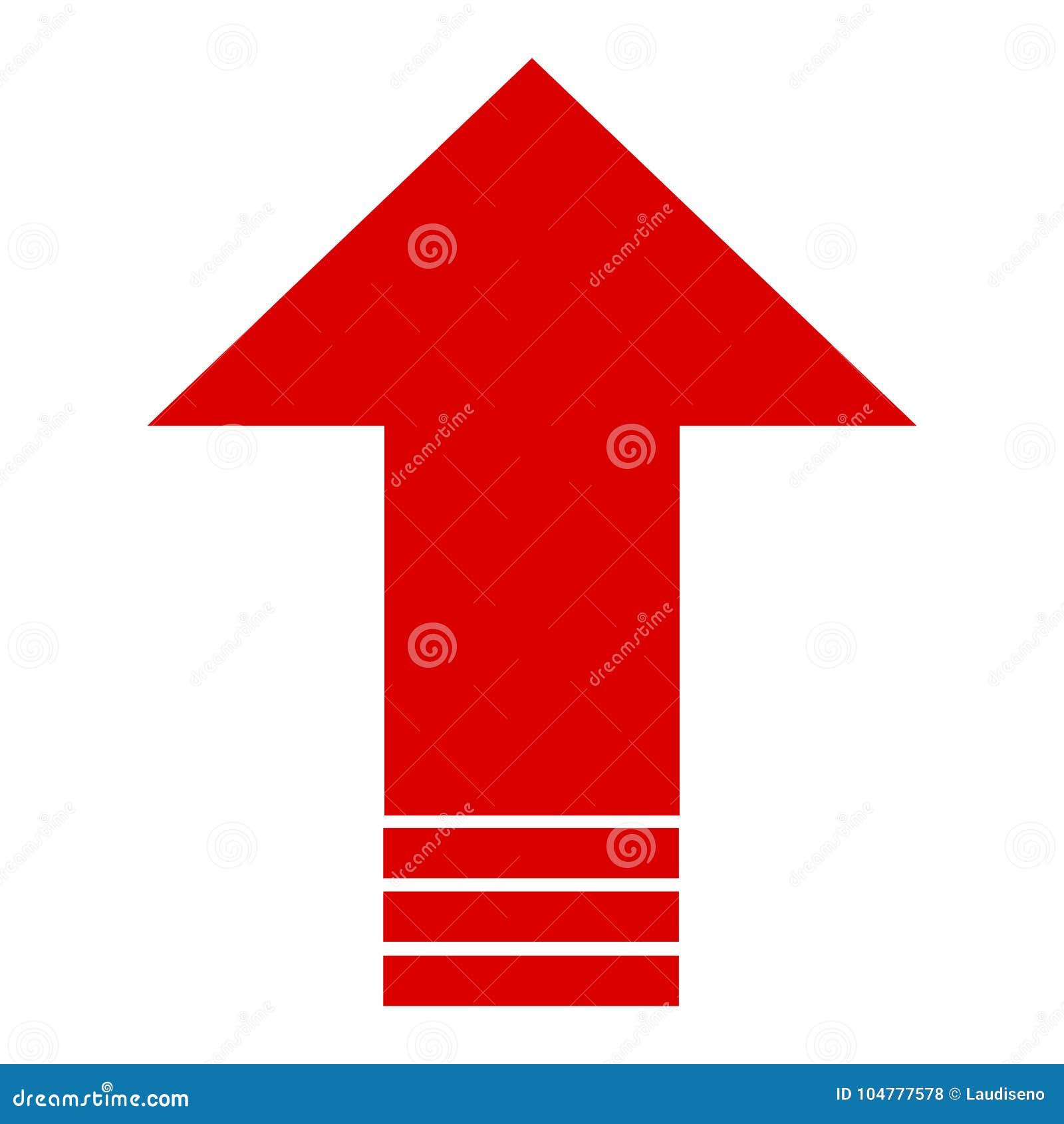 Freccia isolata su illustrazione vettoriale. Illustrazione di mercato ...