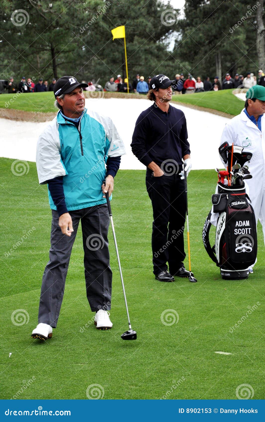 Fred Couples and Adam Scott at 2009 Masters Editorial Stock Photo ...