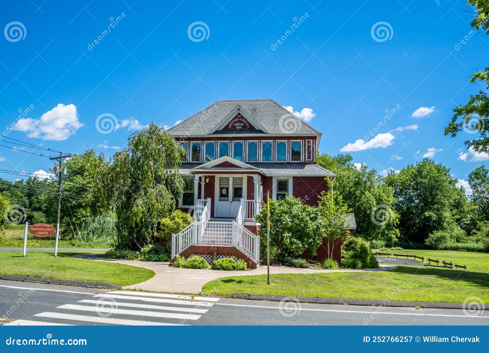 Frederick Cossitt Library in Granby, Connecticut Editorial Photography ...