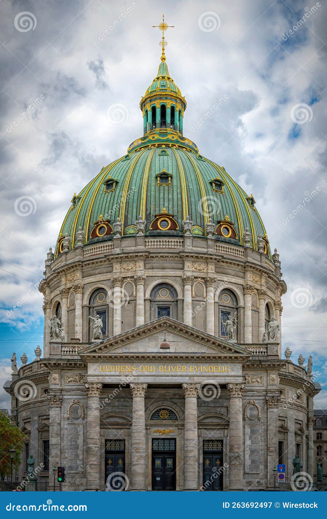 Frederik S Church, the Marble Church with Rococo Architecture Stock ...