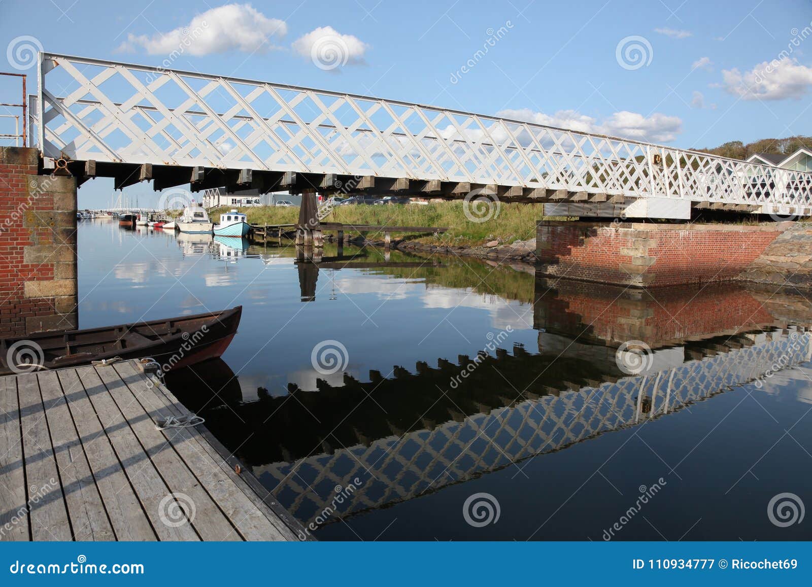 The Frederik VII Canal at Logstor Stock Image - Image of architecture ...