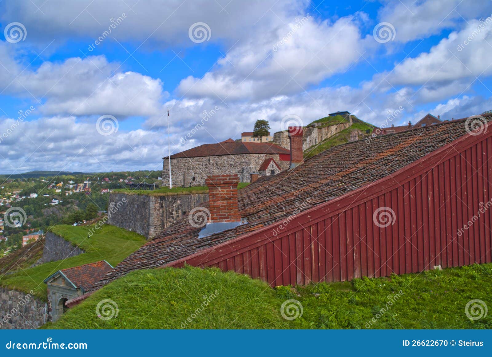Fredriksten Fortress in Halden Stock Photo - Image of famous, citadel ...