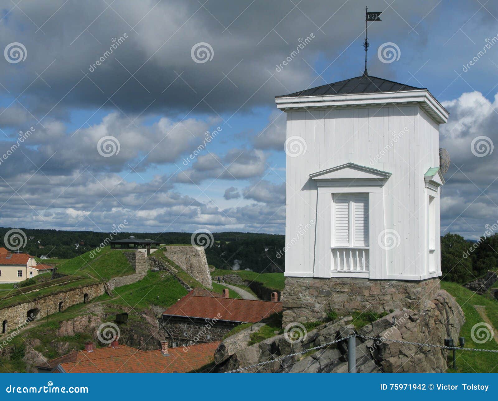 Fredriksten Fortress in Halden, Norway Stock Photo - Image of view ...