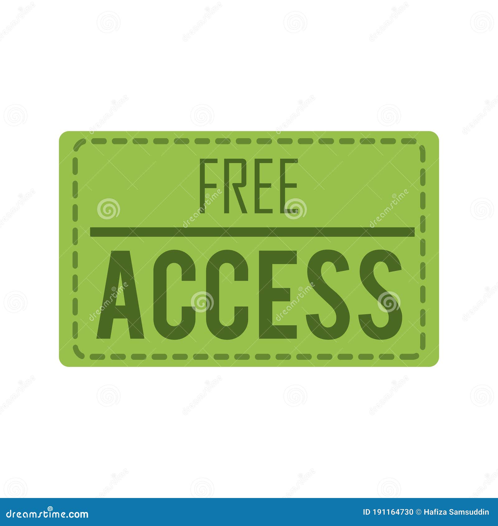 Free Access Coupon. Vector Illustration Decorative Design Stock Vector ...