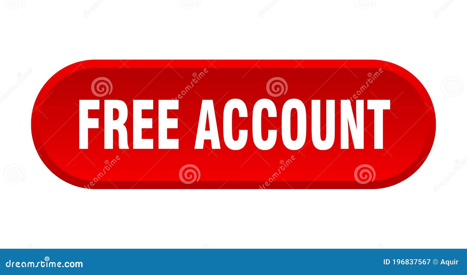 Free account button stock vector. Illustration of rounded - 196837567