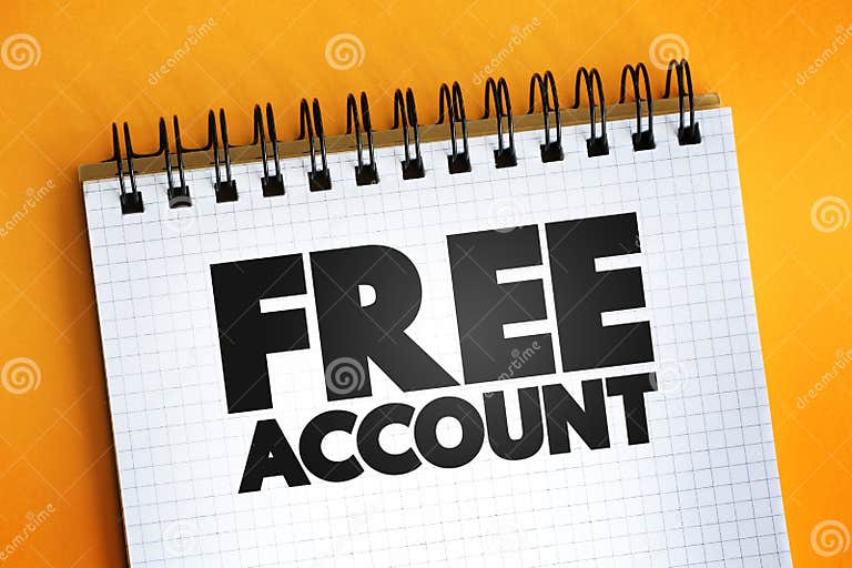 Free Account Text Quote on Notepad, Concept Background Stock ...