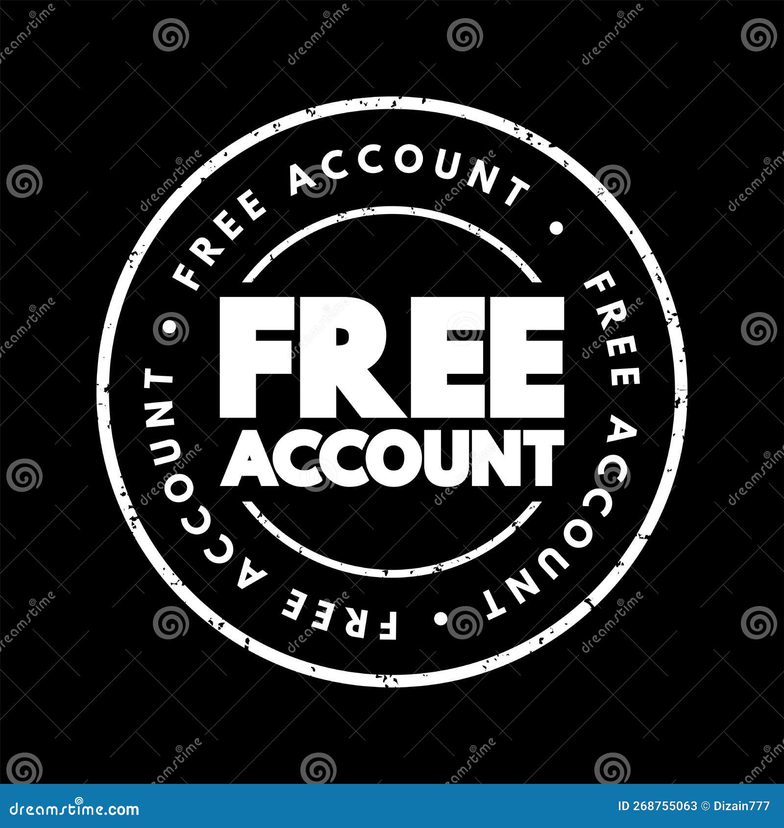 Free Account Text Stamp, Concept Background Stock Illustration ...