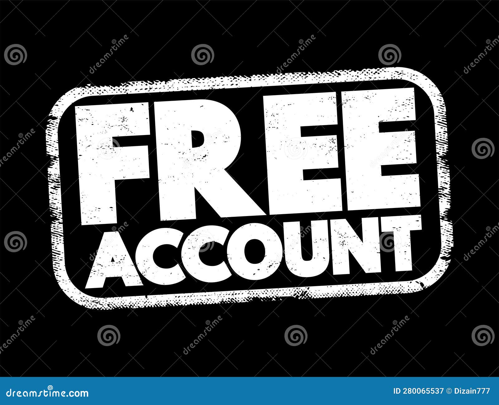 Free Account Text Stamp, Concept Background Stock Illustration ...
