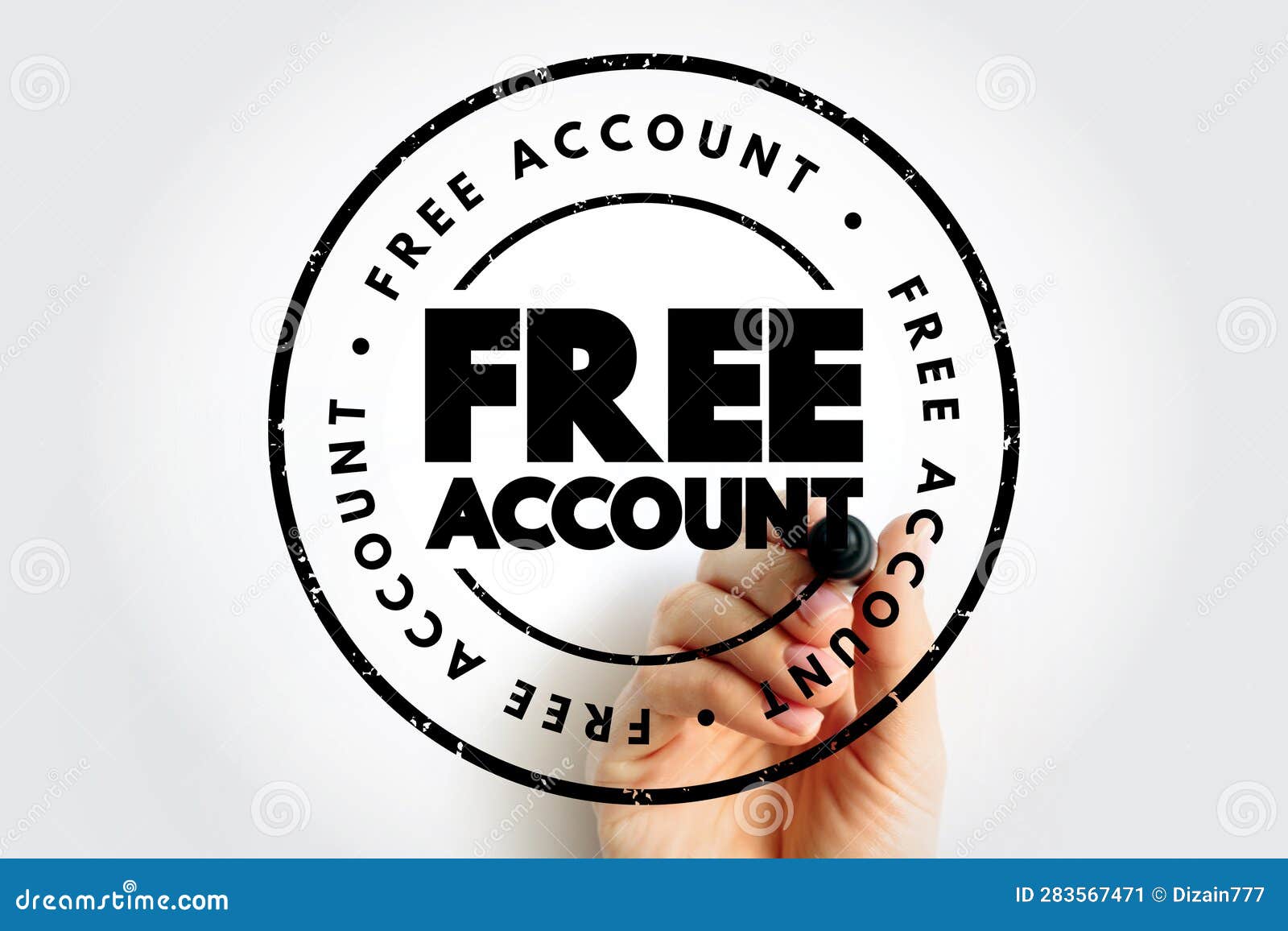 Free Account Text Stamp, Concept Background Stock Image - Image of ...