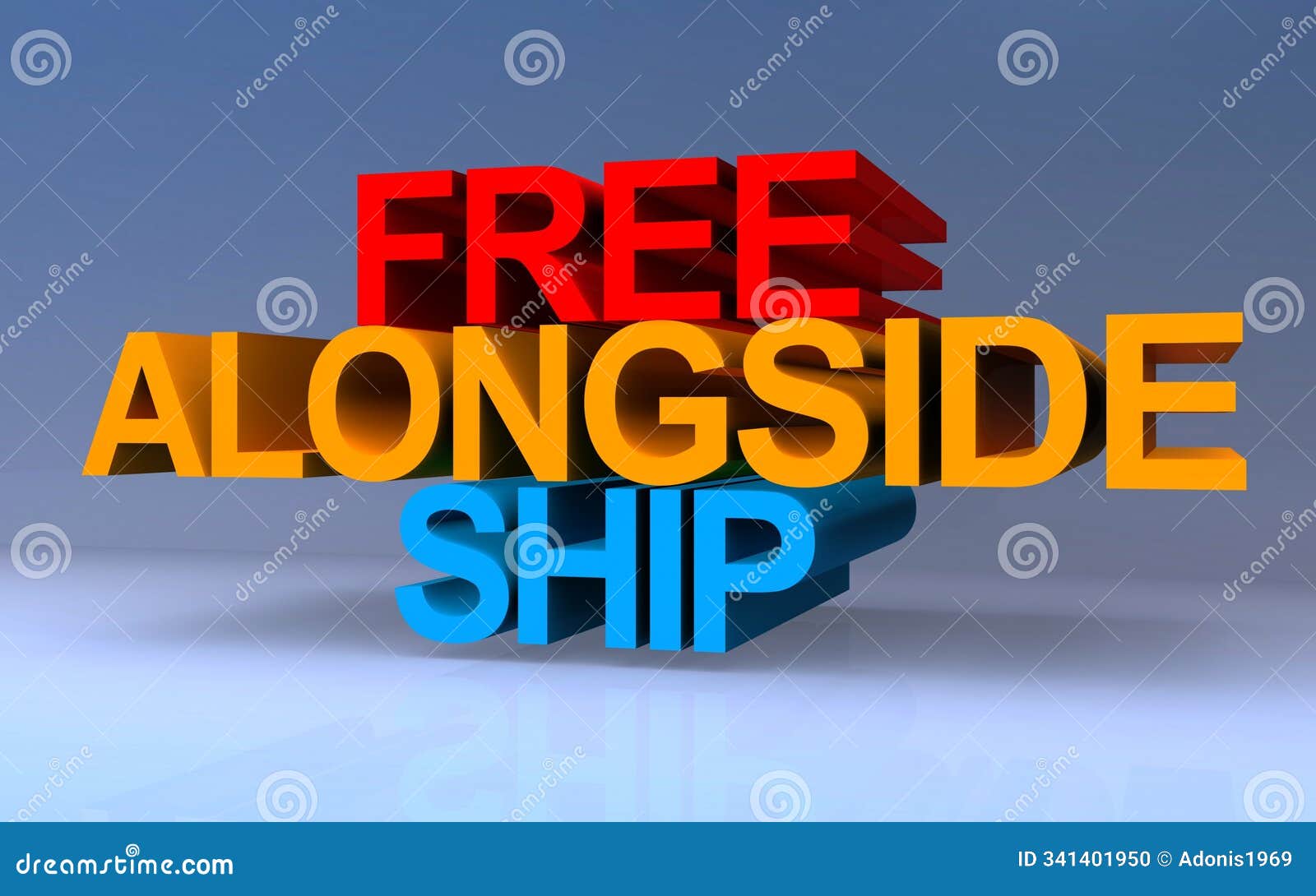 Free Alongside Ship on Blue Stock Illustration - Illustration of ...