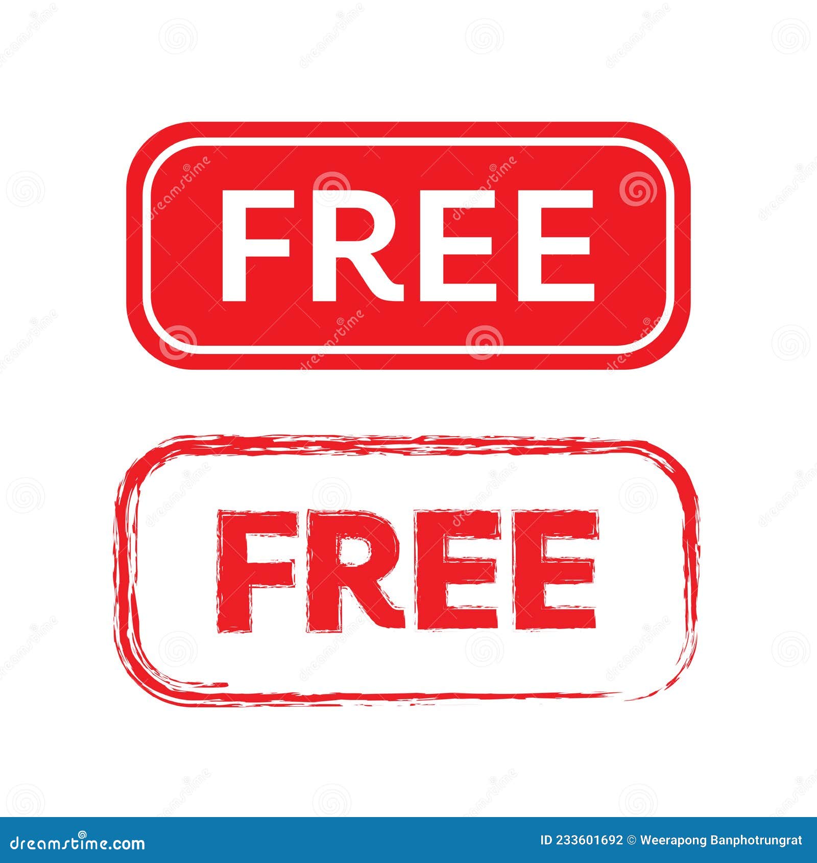 Free Sign of Product, Free Symbol of Goods Stock Vector - Illustration ...