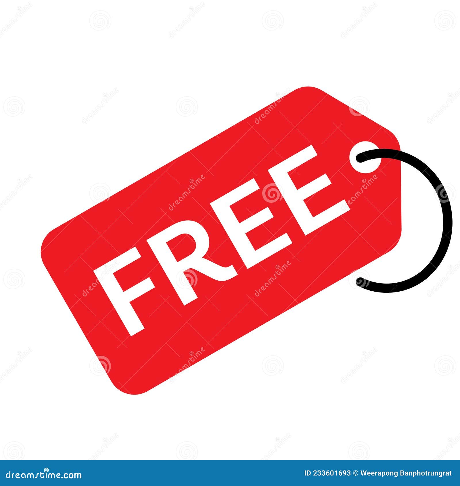 Free Sign of Product, Free Symbol of Goods Stock Vector - Illustration ...