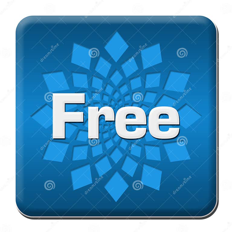 Free Blue Rounded Square with Element Stock Illustration - Illustration ...