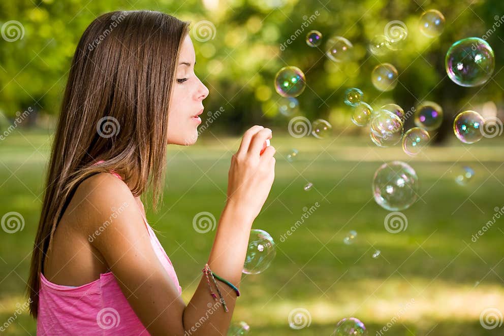 Free the bubbles. stock photo. Image of careless, pretty - 26381594