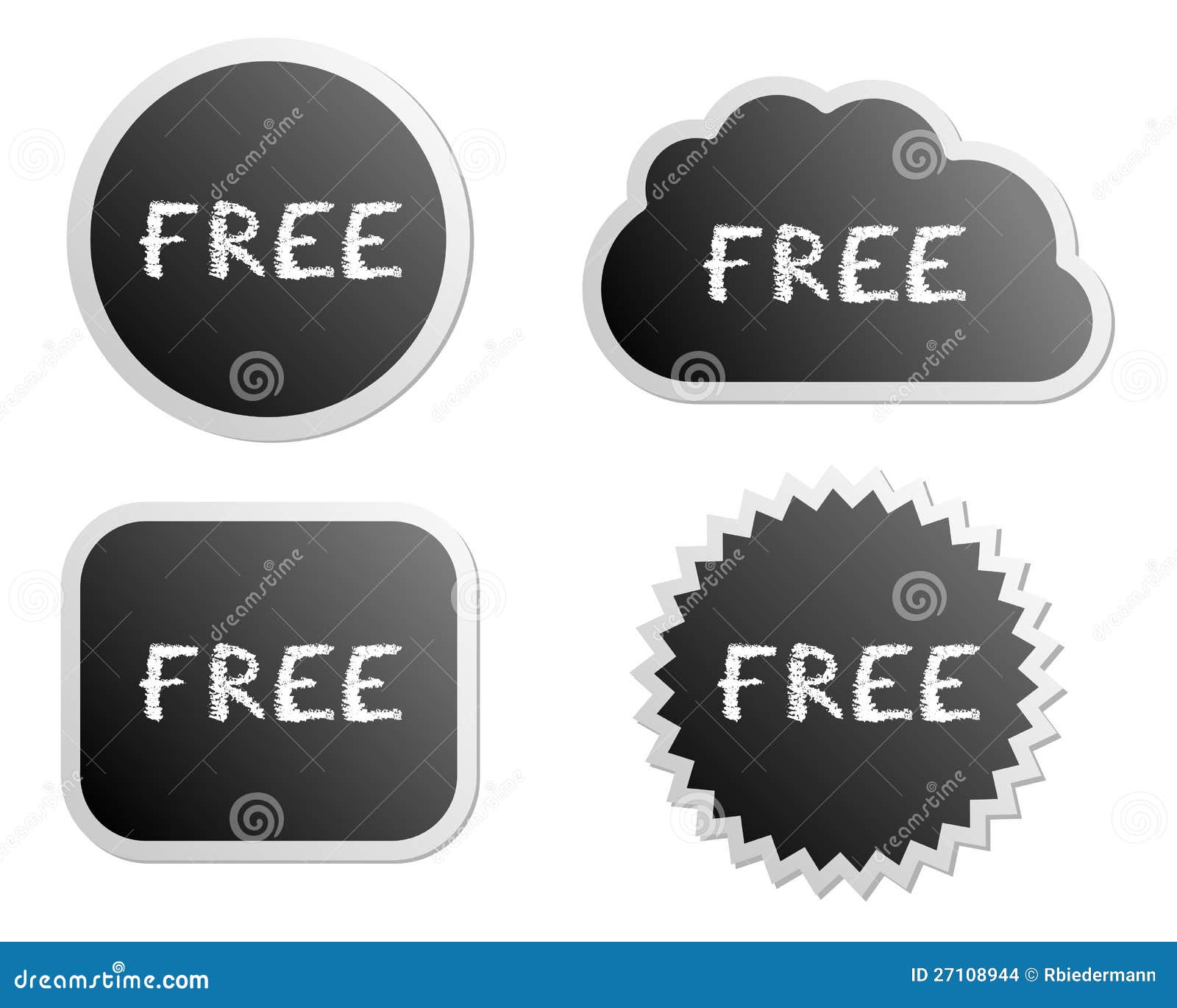 Free buttons stock vector. Illustration of label, paper - 27108944
