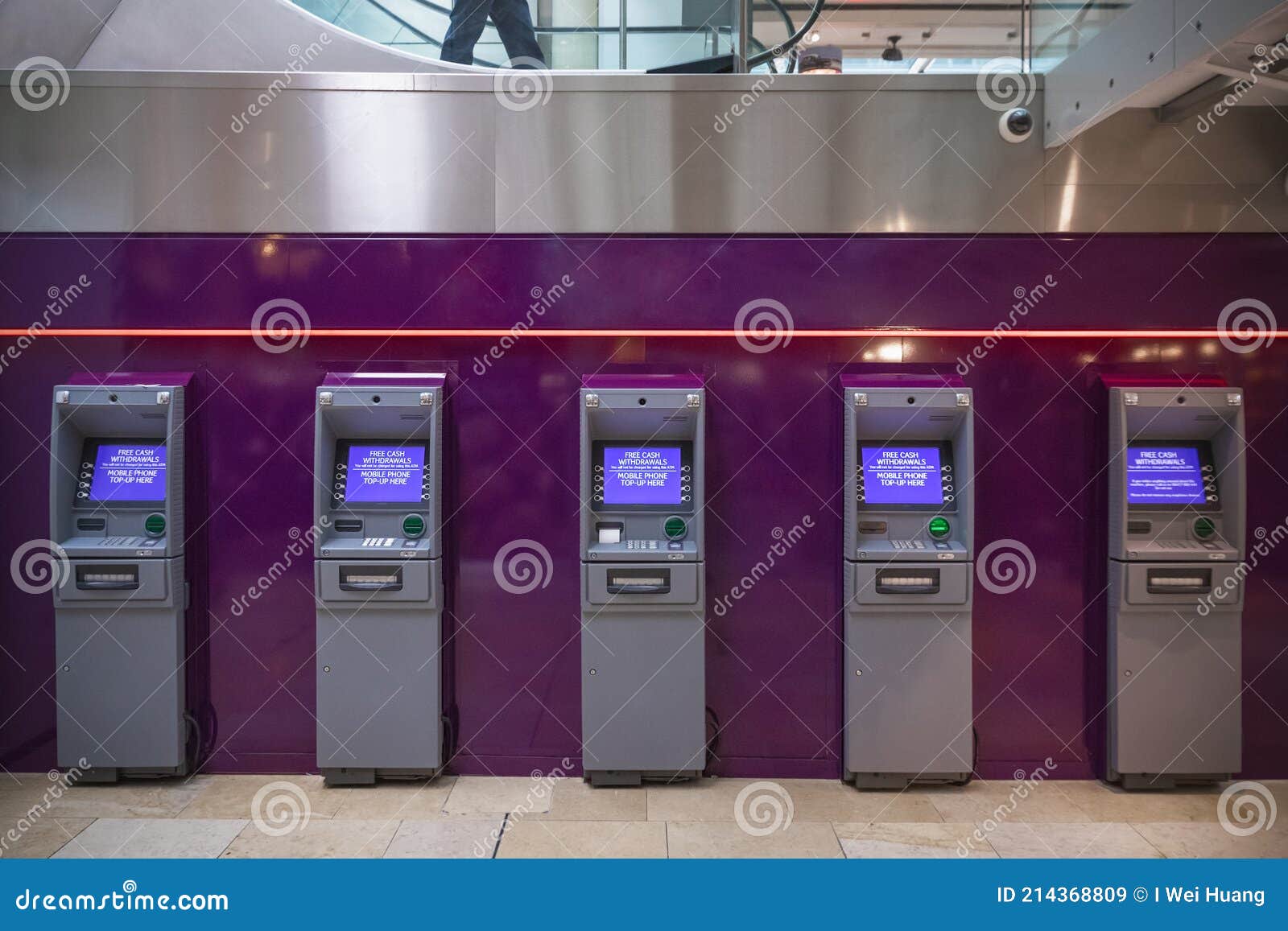 Free Cash Withdrawals ATM Machines Stock Image - Image of money ...
