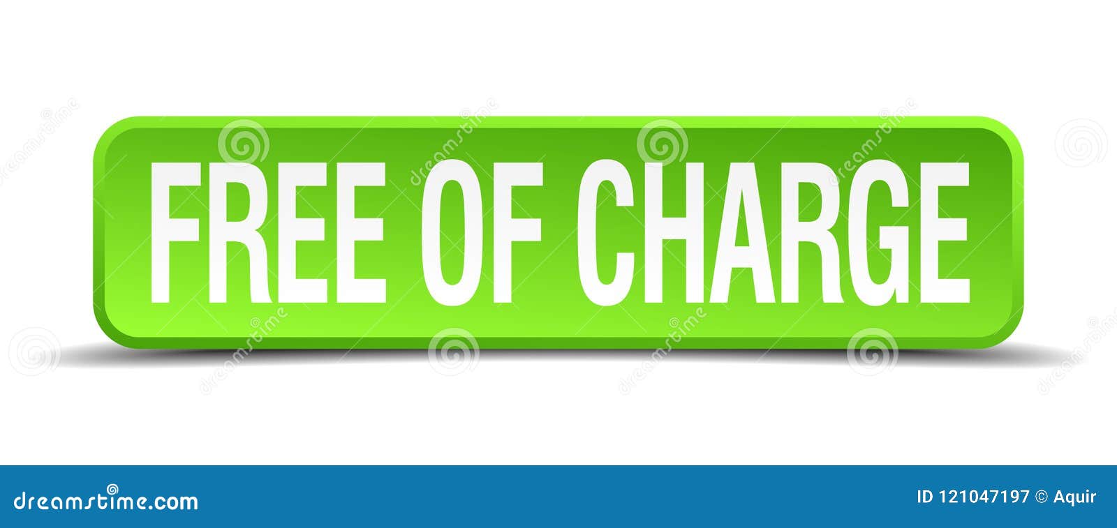 Free of charge button stock vector. Illustration of modern - 121047197