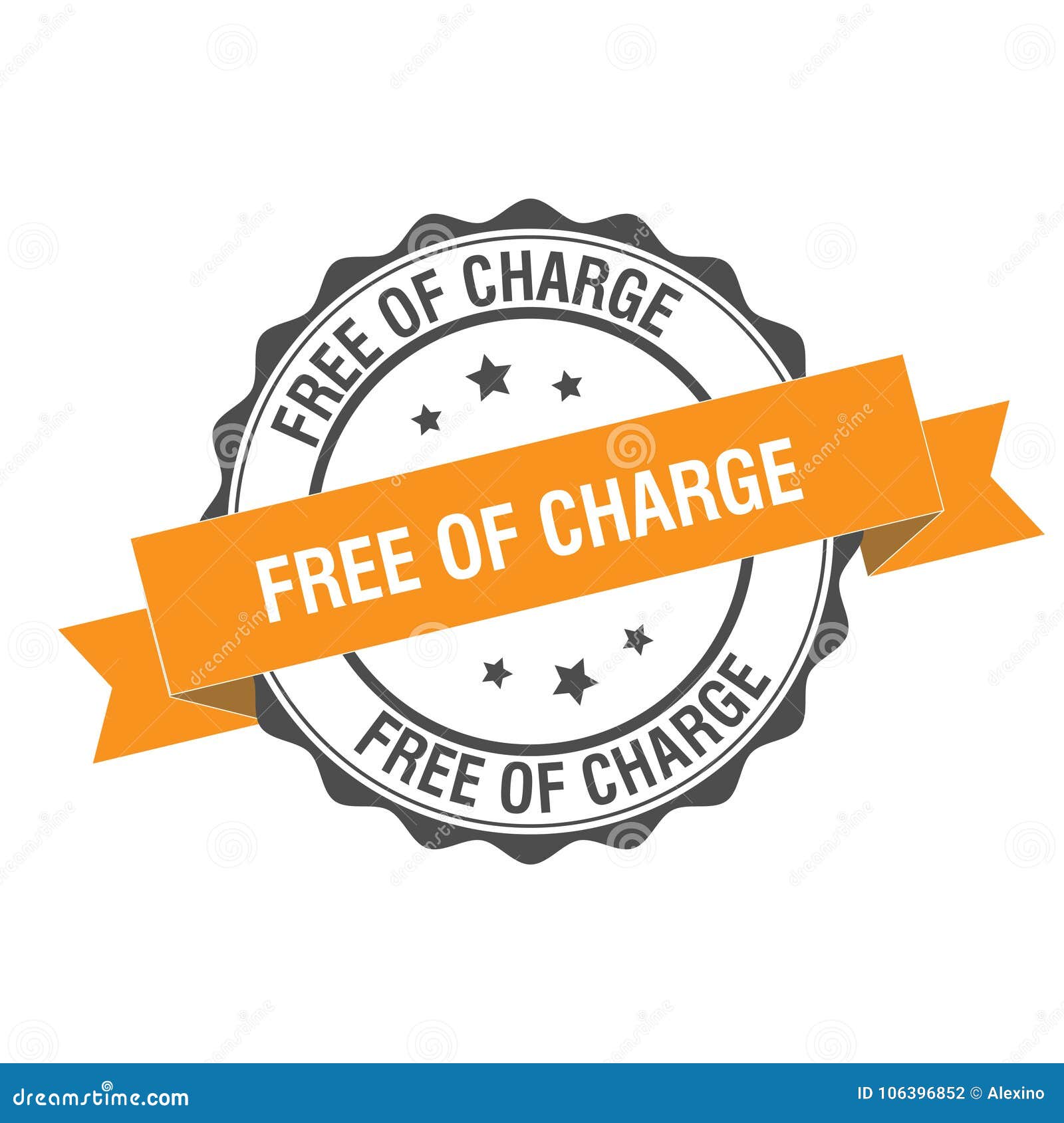 Free of Charge Stamp Illustration Stock Vector - Illustration of ...