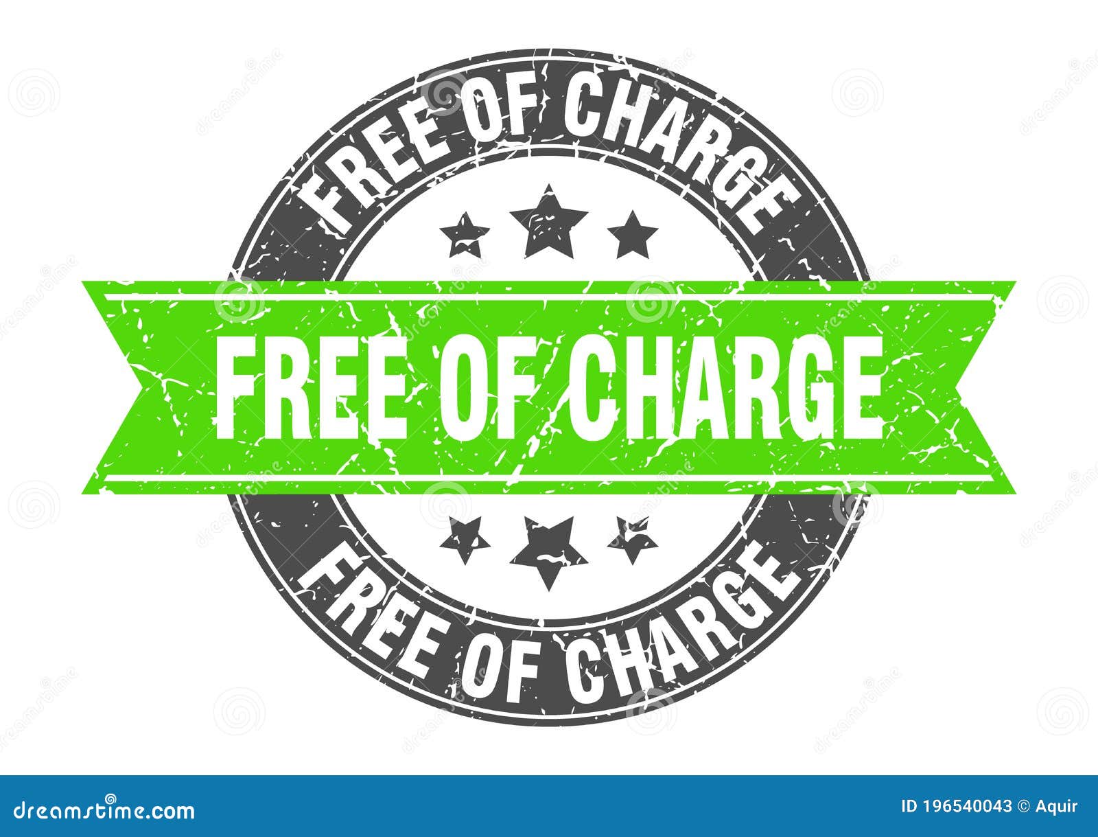 Free of charge stamp stock vector. Illustration of sign - 196540043
