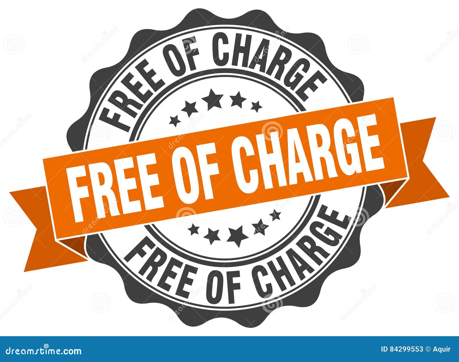 Free of charge stamp stock vector. Illustration of stamp - 84299553