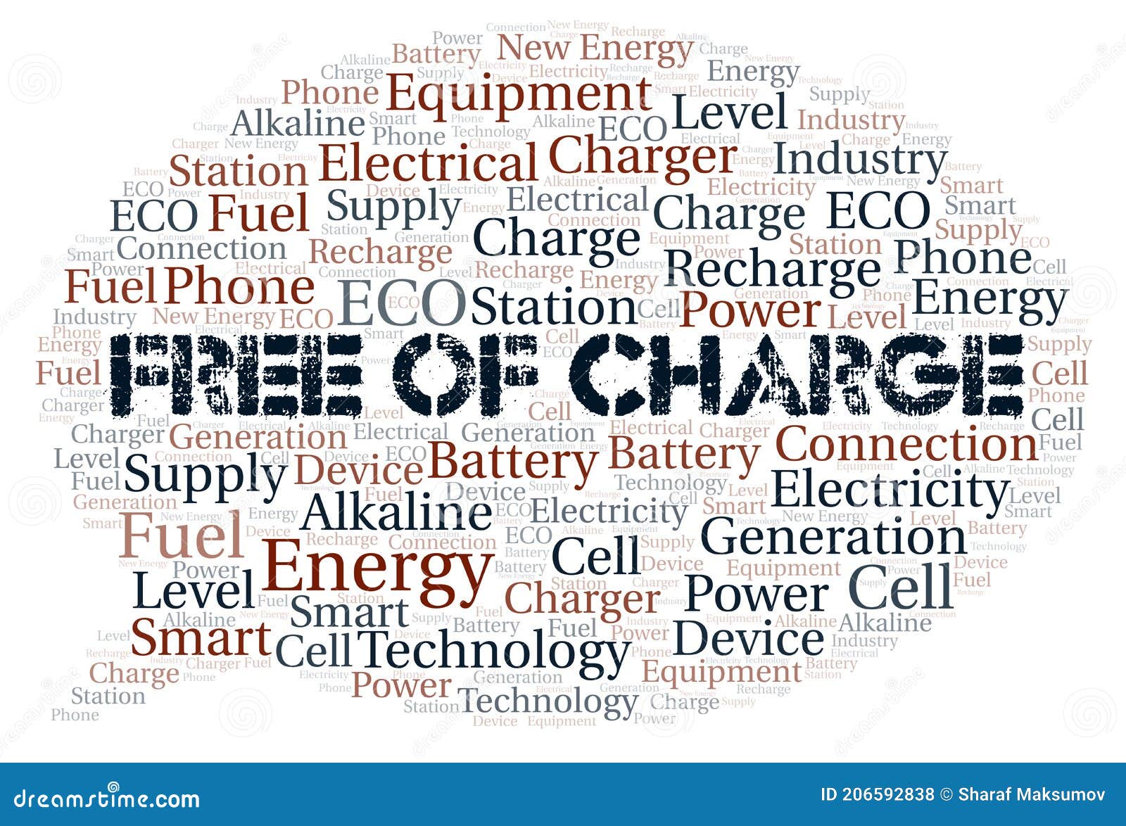 Free of Charge Typography Word Cloud Create with the Text only. Stock ...
