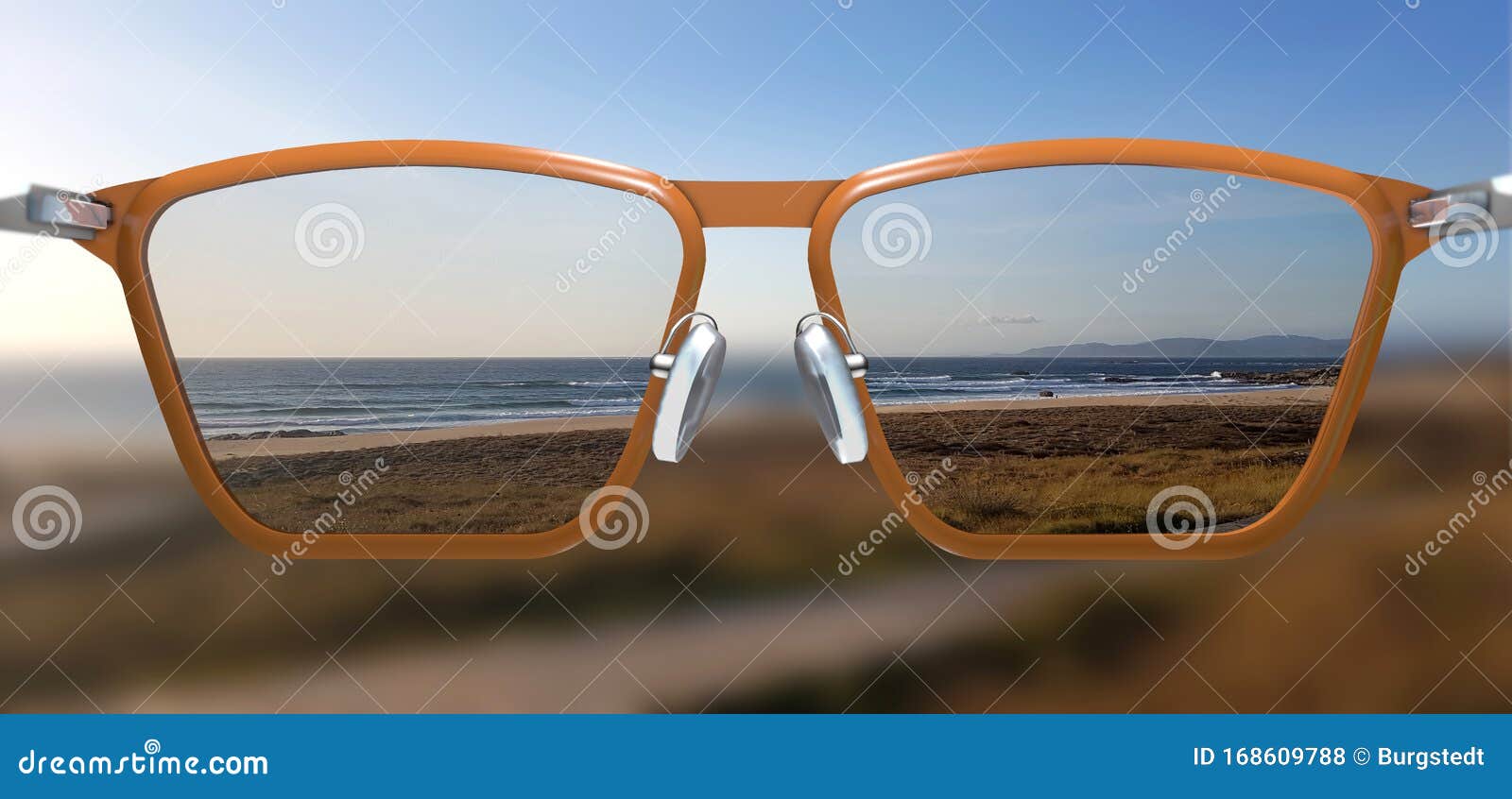 Sharp View through Corrective Eyeglasses Stock Photo - Image of clear ...