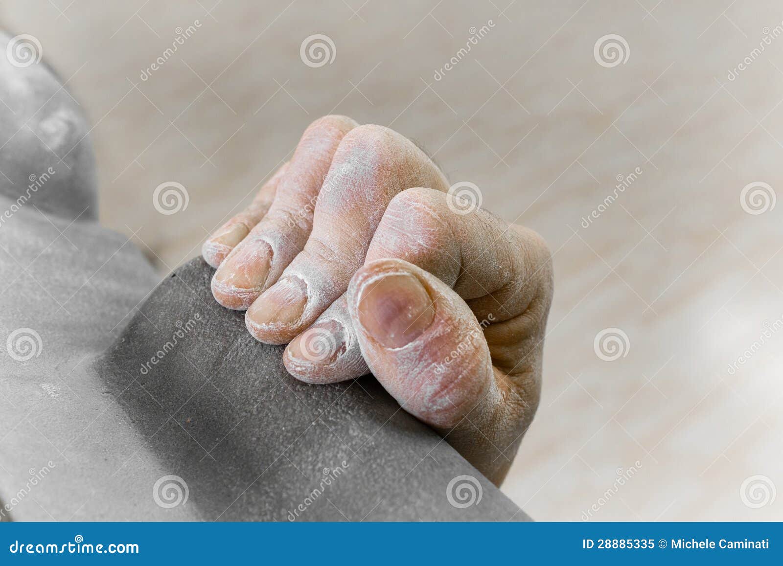 Free Climbers Hand in Crimping Position Stock Image - Image of climbing ...