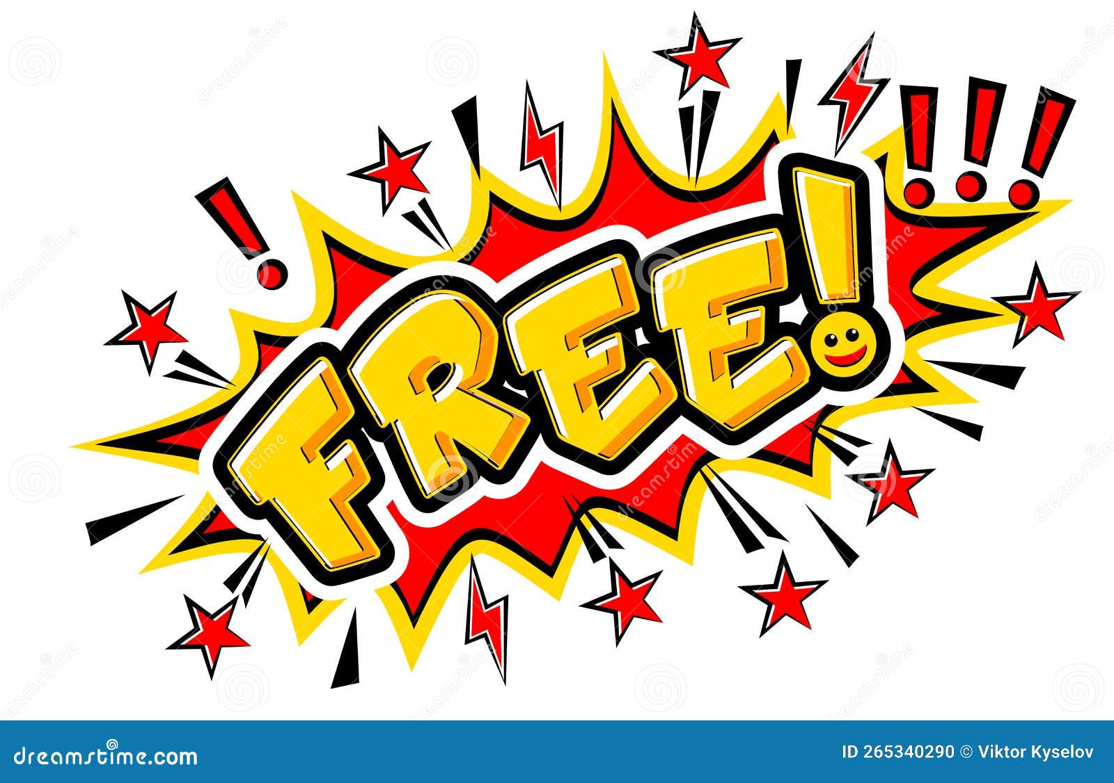 Free Comic Word Exploding Vector Illustration | CartoonDealer.com ...