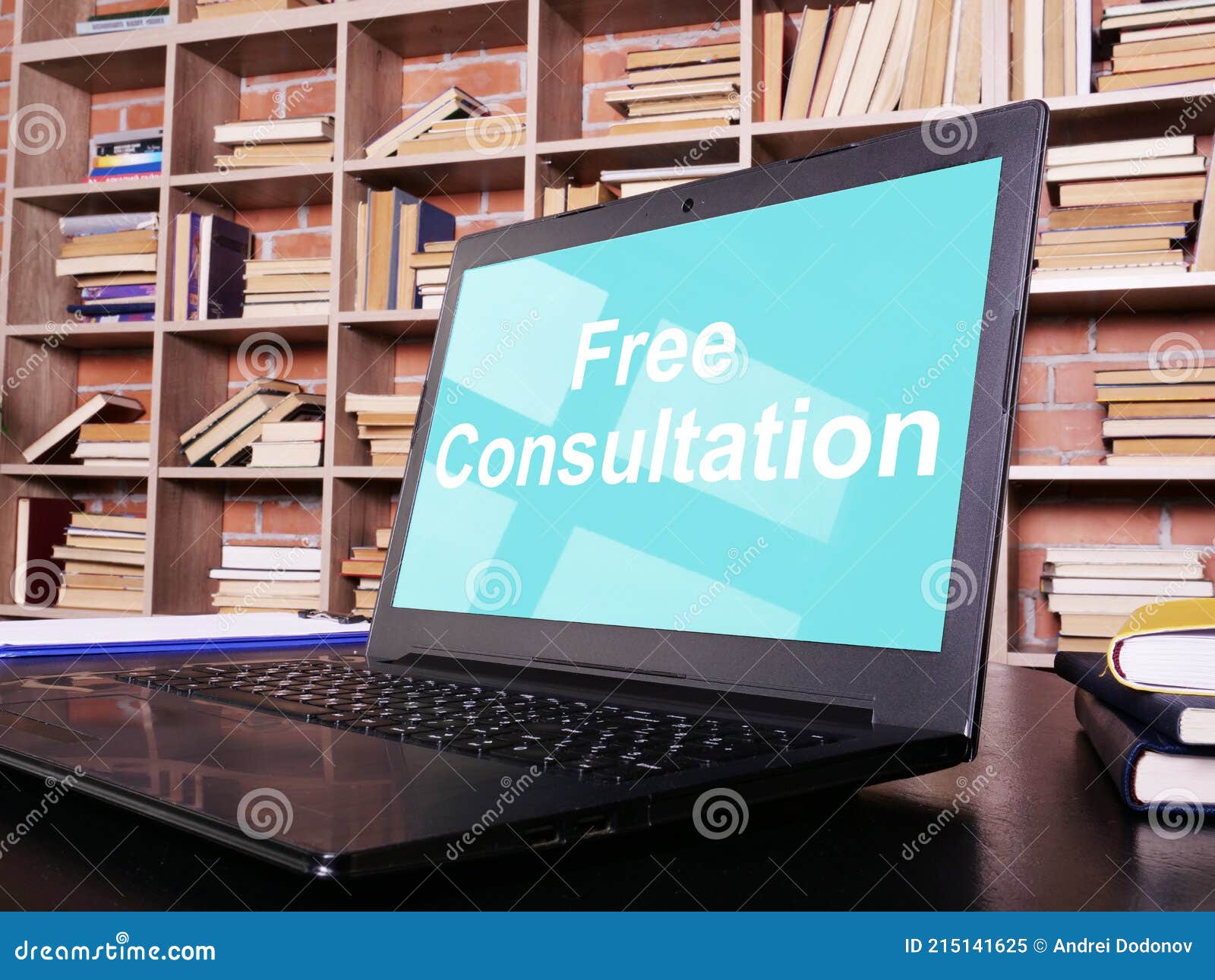 Free Consultation is Shown on the Photo Using the Text Stock Image ...