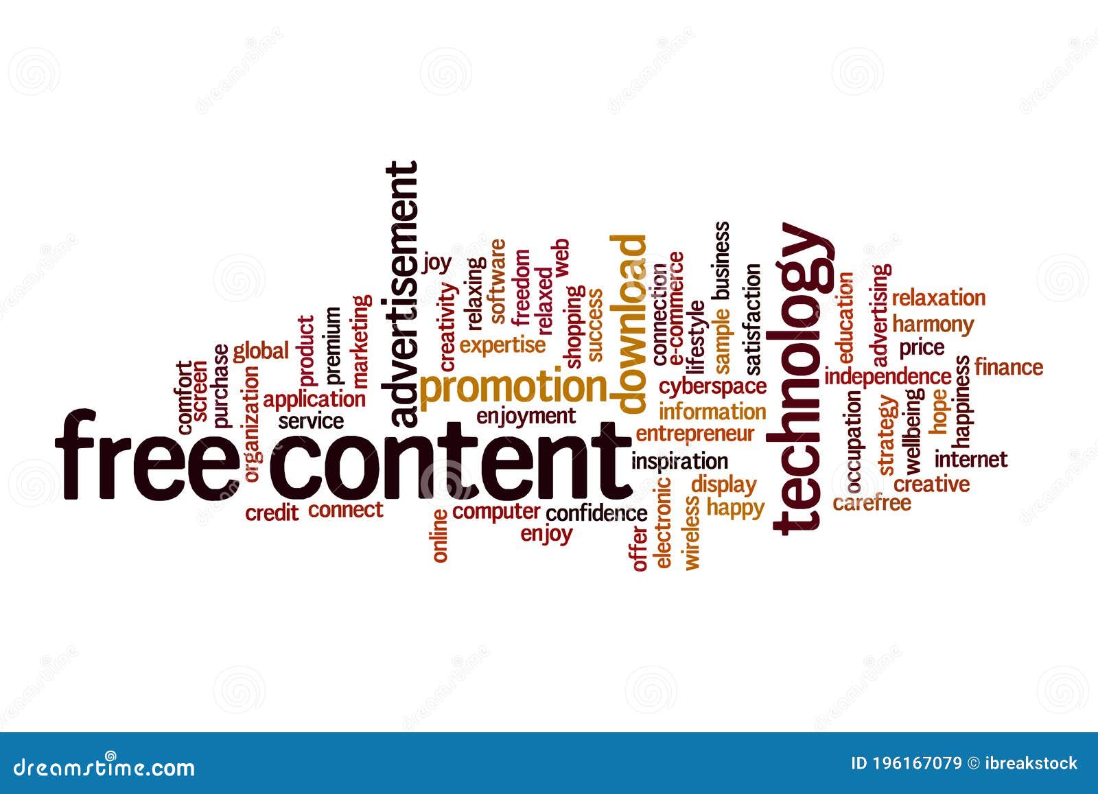 Free content cloud concept stock illustration. Illustration of business ...