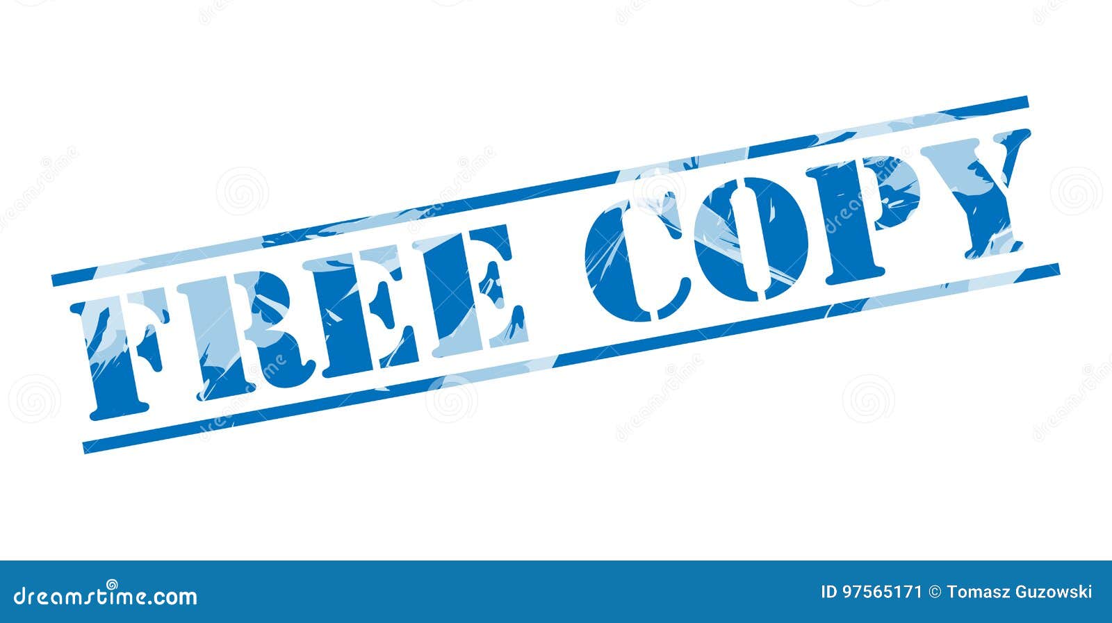 Free copy blue stamp stock illustration. Illustration of banner - 97565171