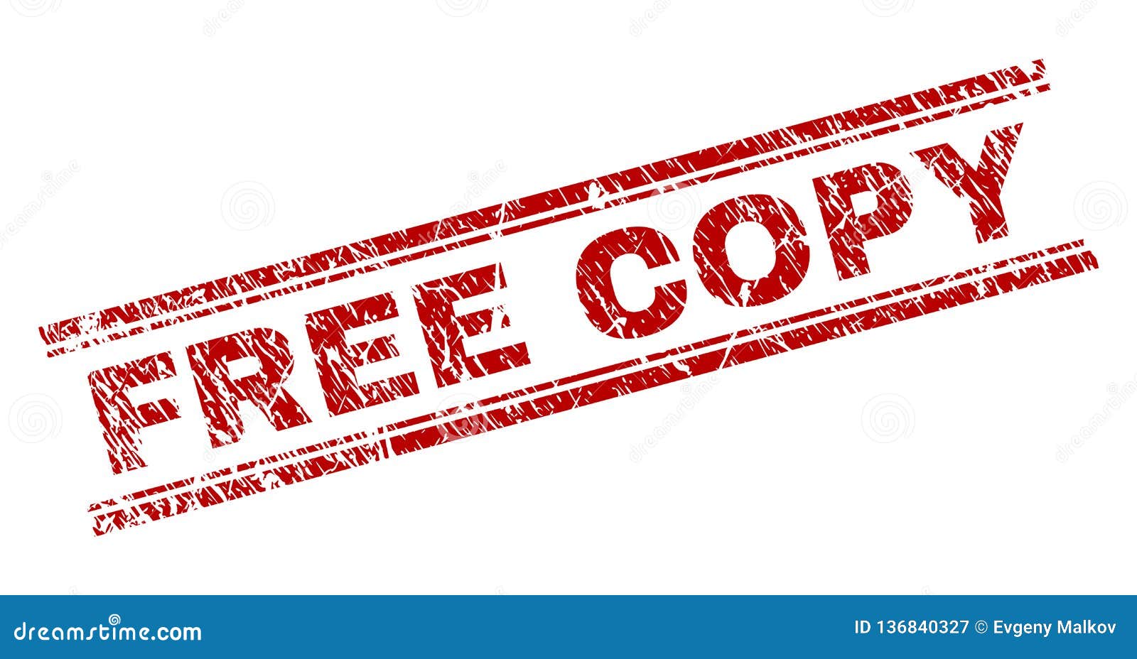 Grunge Textured FREE COPY Stamp Seal Stock Vector - Illustration of ...