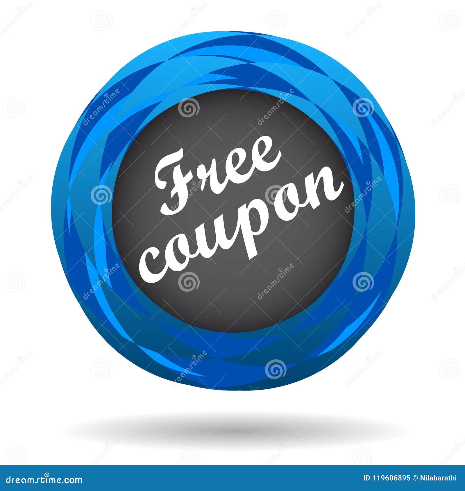 Free coupon colorful icon stock illustration. Illustration of buttons ...